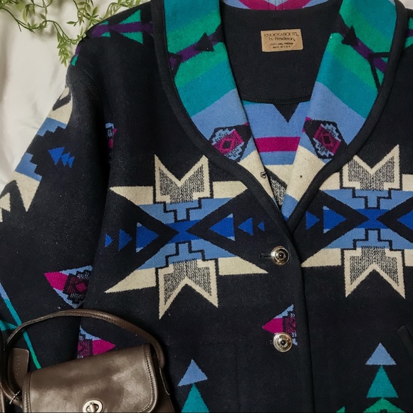 Pendleton | Jackets & Coats | 96s Knockabouts Pendleton Aztec Wool Coat ...